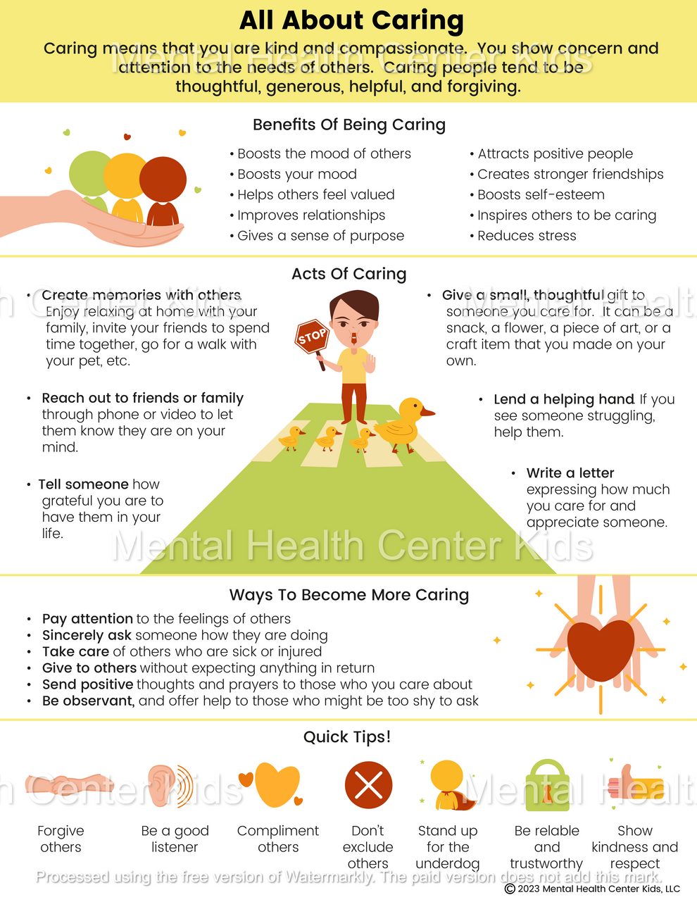 All About Caring – Mental Health Center Kids