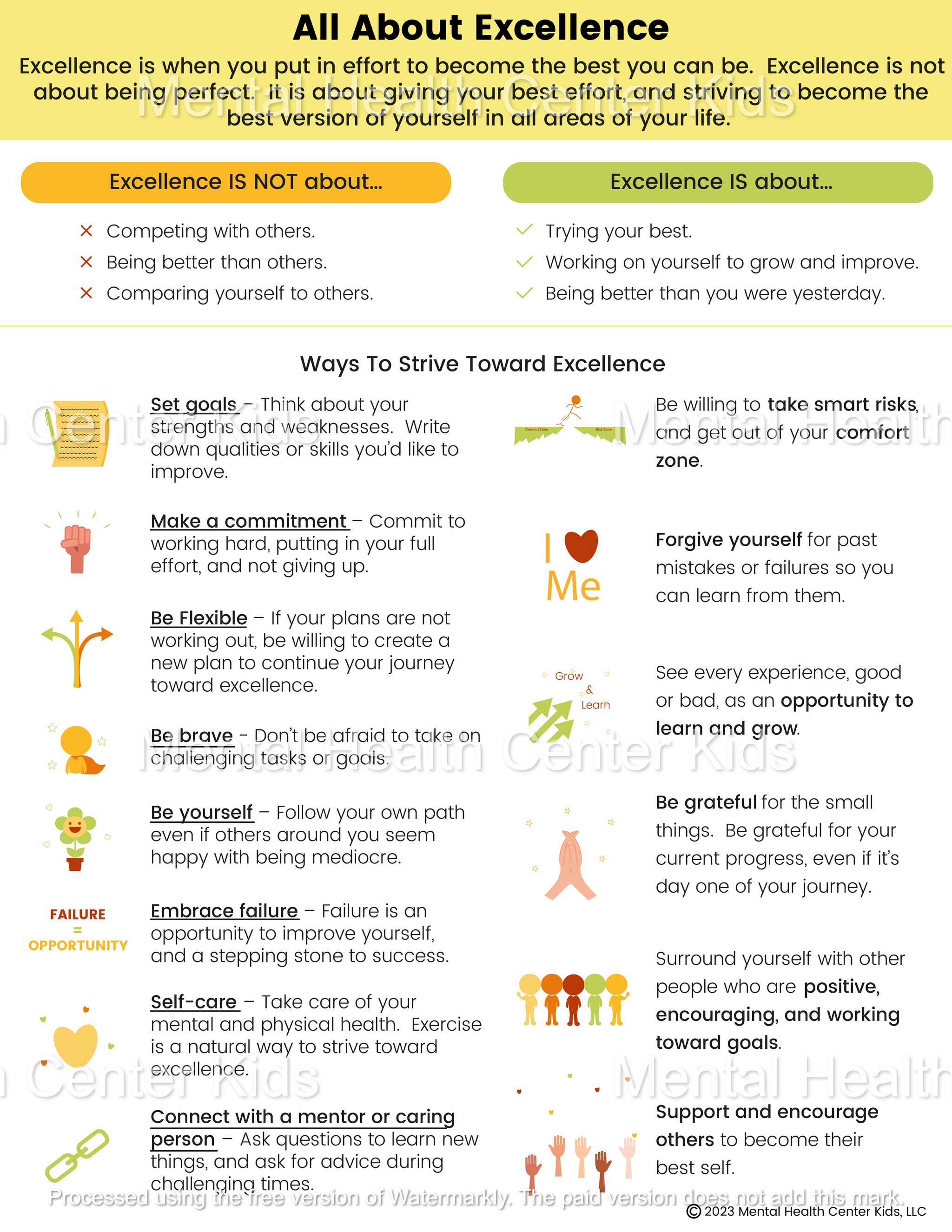 All About Excellence – Mental Health Center Kids