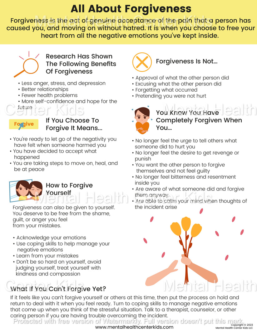 All About Forgiveness – Mental Health Center Kids