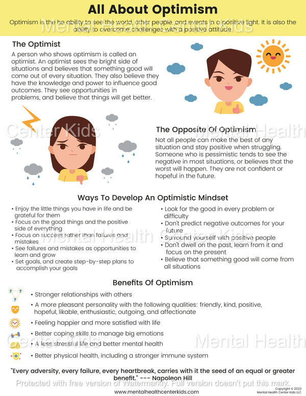 All About Optimism – Mental Health Center Kids