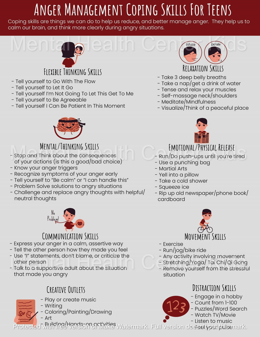 Anger Coping Skills for Teens – Mental Health Center Kids