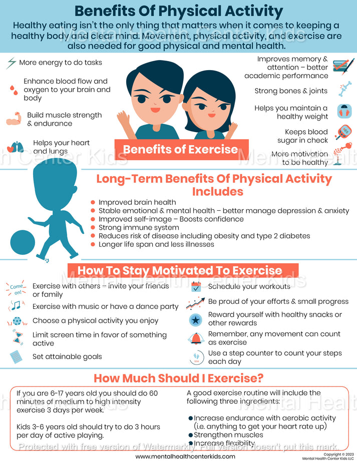 Benefits of Physical Activity – Mental Health Center Kids