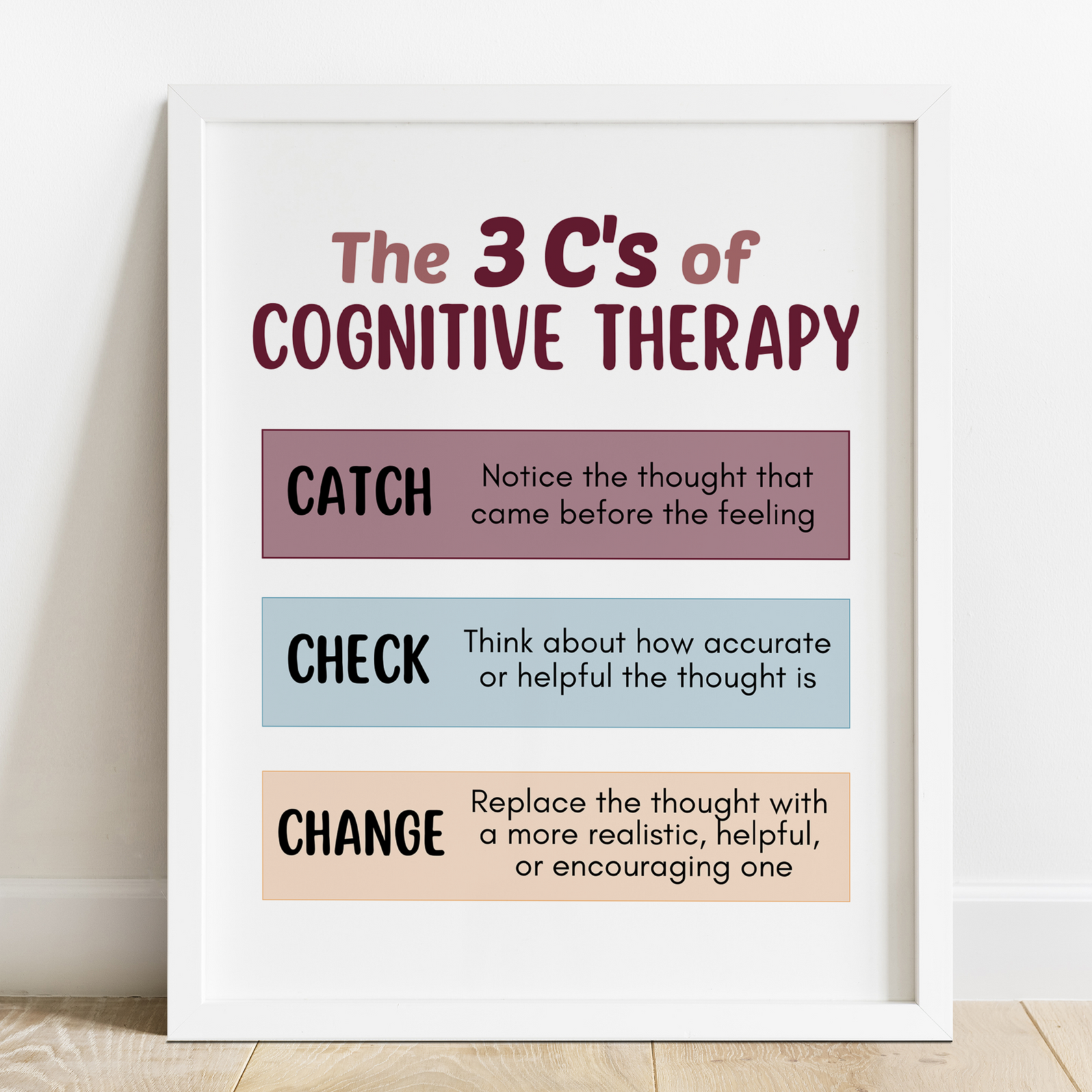 Catch It, Check It, Change It – Mental Health Center Kids