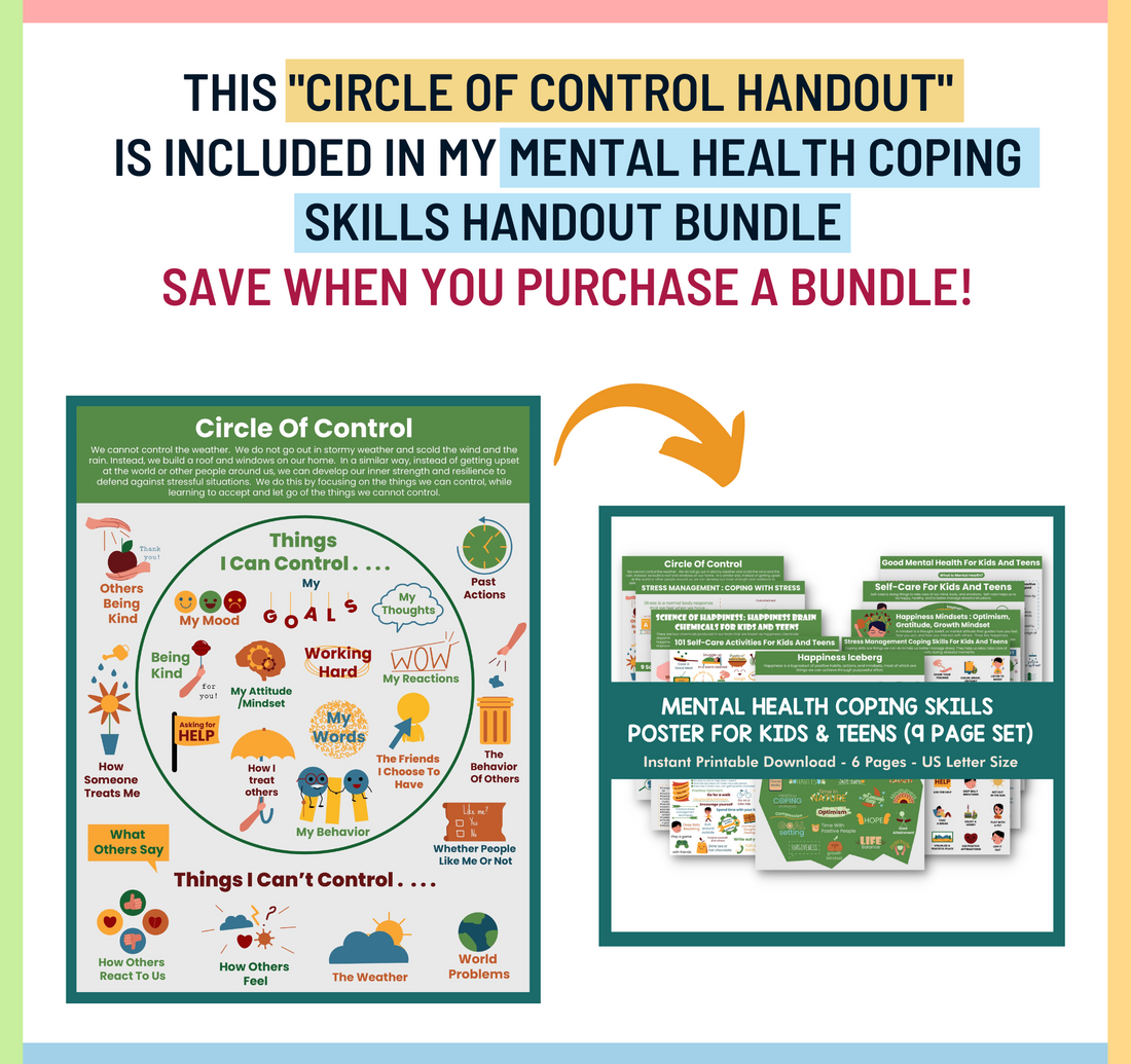 Circle of Control for Kids – Mental Health Center Kids