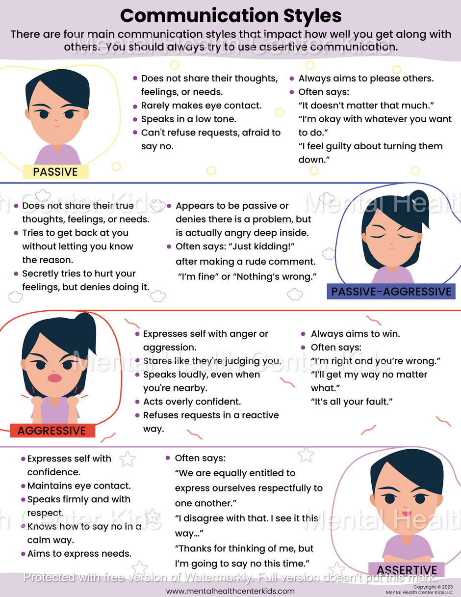 Social Skills Worksheets#N# – Mental Health Center Kids