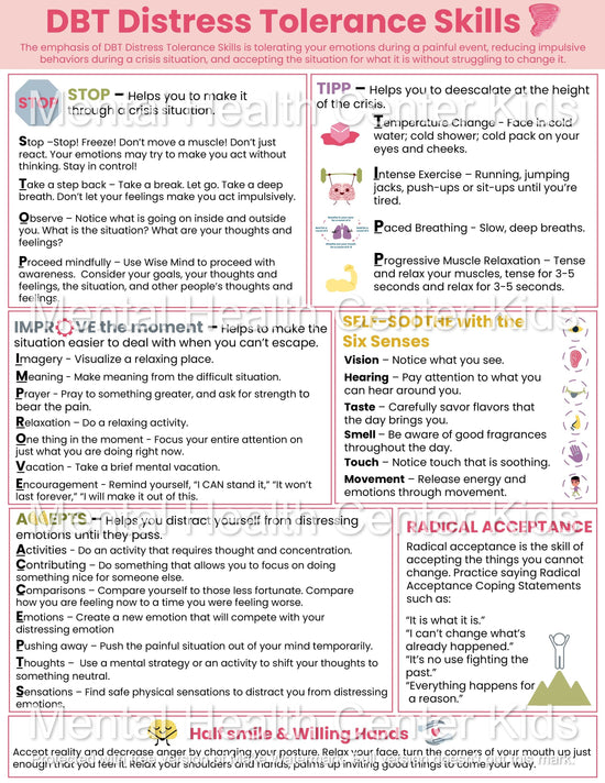 DBT Coping Skills (PDF) – Mental Health Center Kids