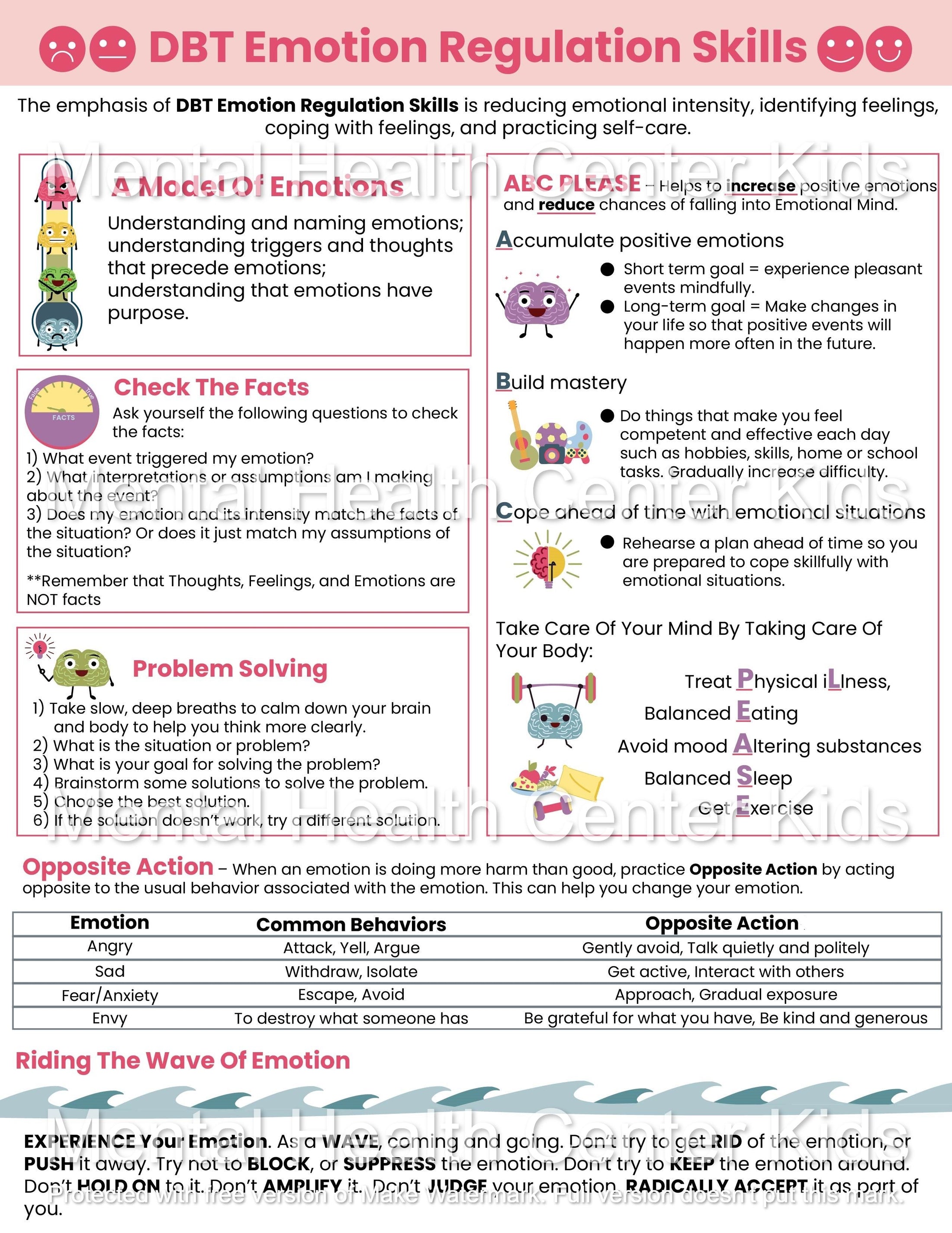 DBT Coping Skills (PDF) – Mental Health Center Kids