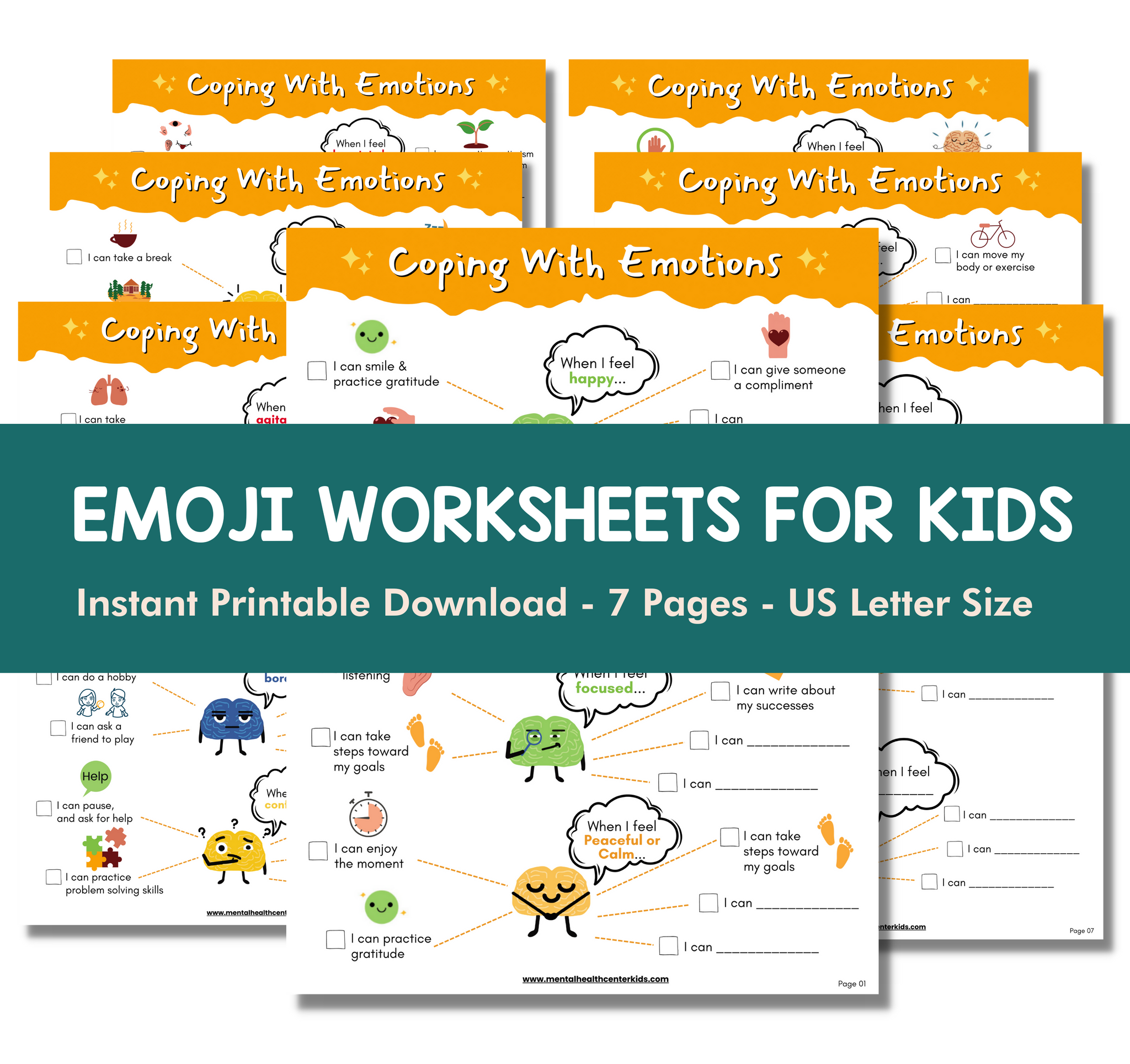 Emoji Worksheets – Mental Health Center Kids