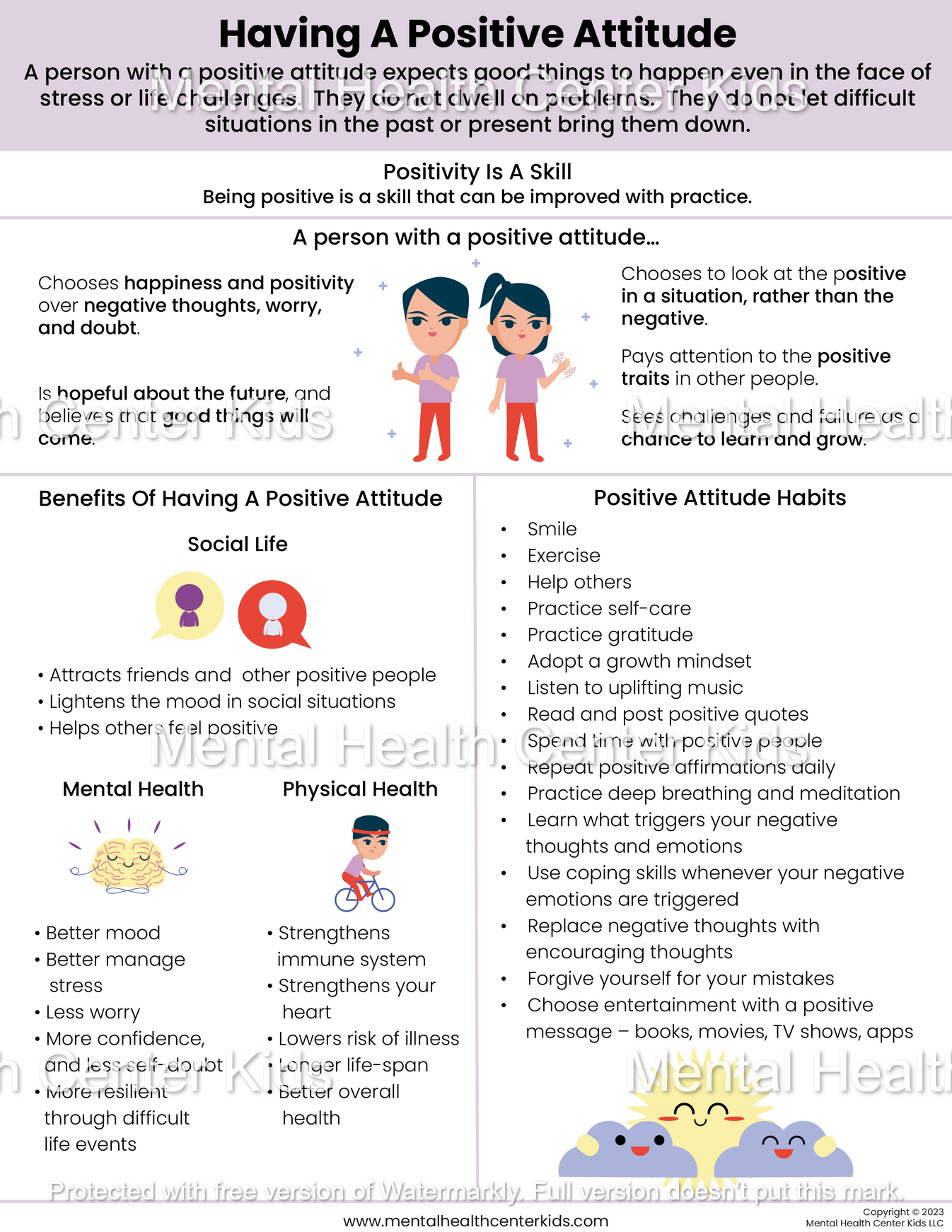 Having A Positive Attitude – Mental Health Center Kids