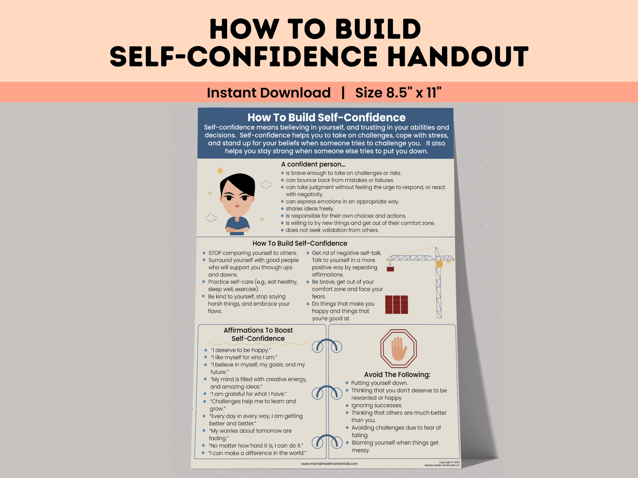 All About Self-Confidence – Mental Health Center Kids