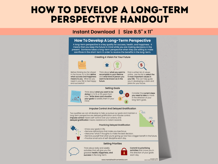All About Having A Long-Term Perspective – Mental Health Center Kids