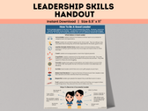 All About Leadership Skills (PDF) – Mental Health Center Kids