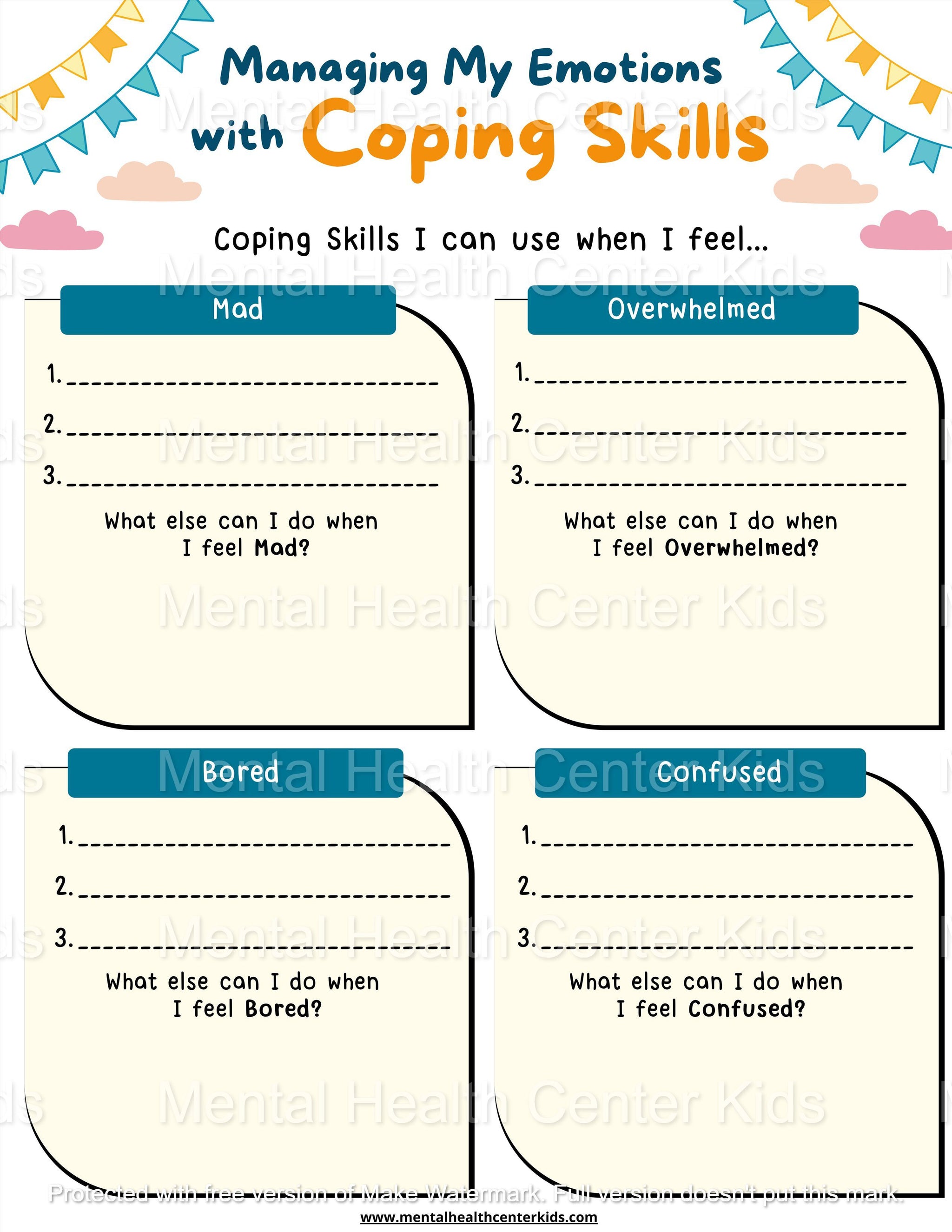 Managing Feelings and Emotions – Mental Health Center Kids