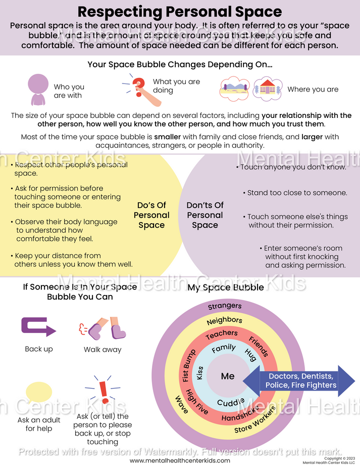 Respecting Personal Space – Mental Health Center Kids