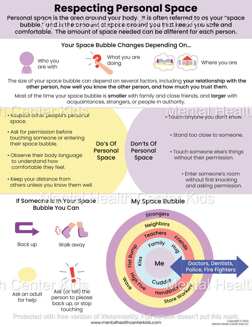 Respecting Personal Space – Mental Health Center Kids