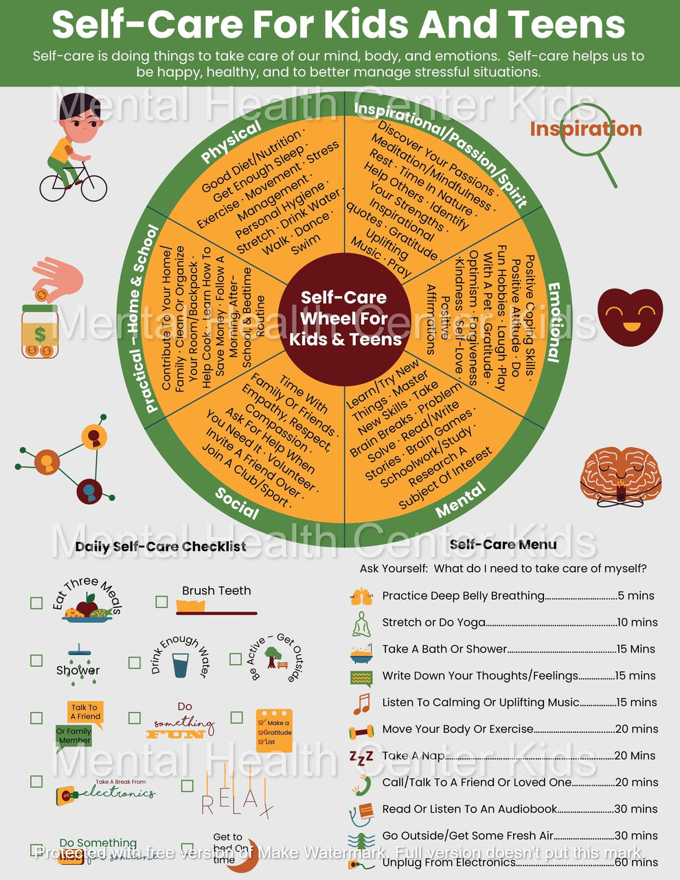 Self-Care for Kids – Mental Health Center Kids