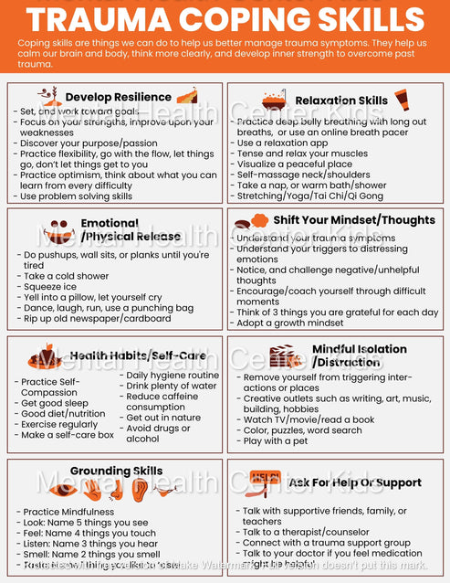 Healthy Ways to Manage Trauma – Mental Health Center Kids