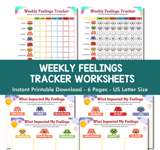 Weekly Feelings Tracker – Mental Health Center Kids