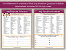 My Positive Qualities Worksheet – Mental Health Center Kids