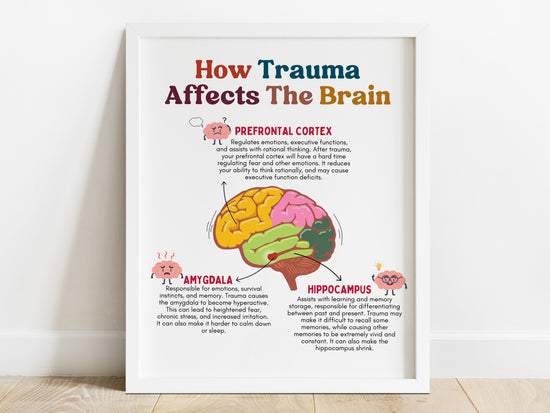 How Trauma Affects The Brain Poster – Mental Health Center Kids