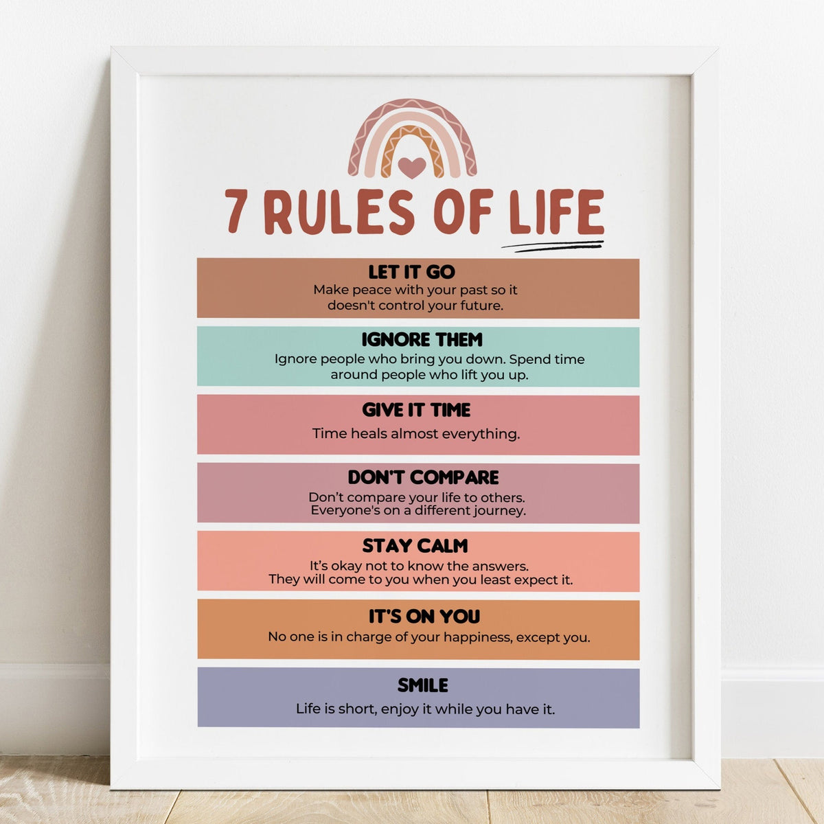 7 Rules of Life – Mental Health Center Kids