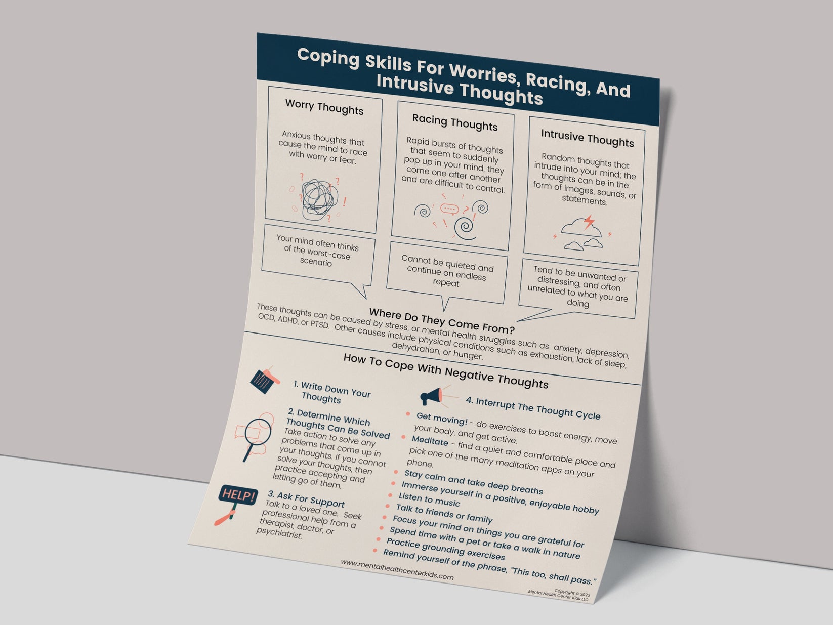 Coping Skills For Worries, Racing, And Intrusive Thoughts – Mental ...