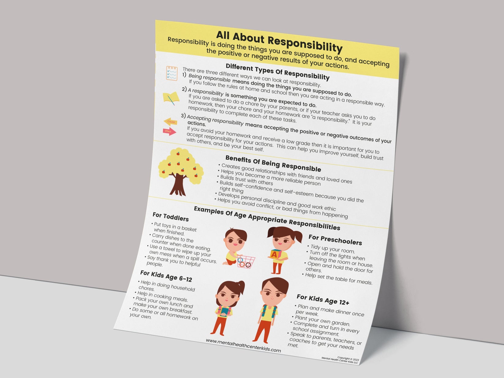 All About Responsibility – Mental Health Center Kids