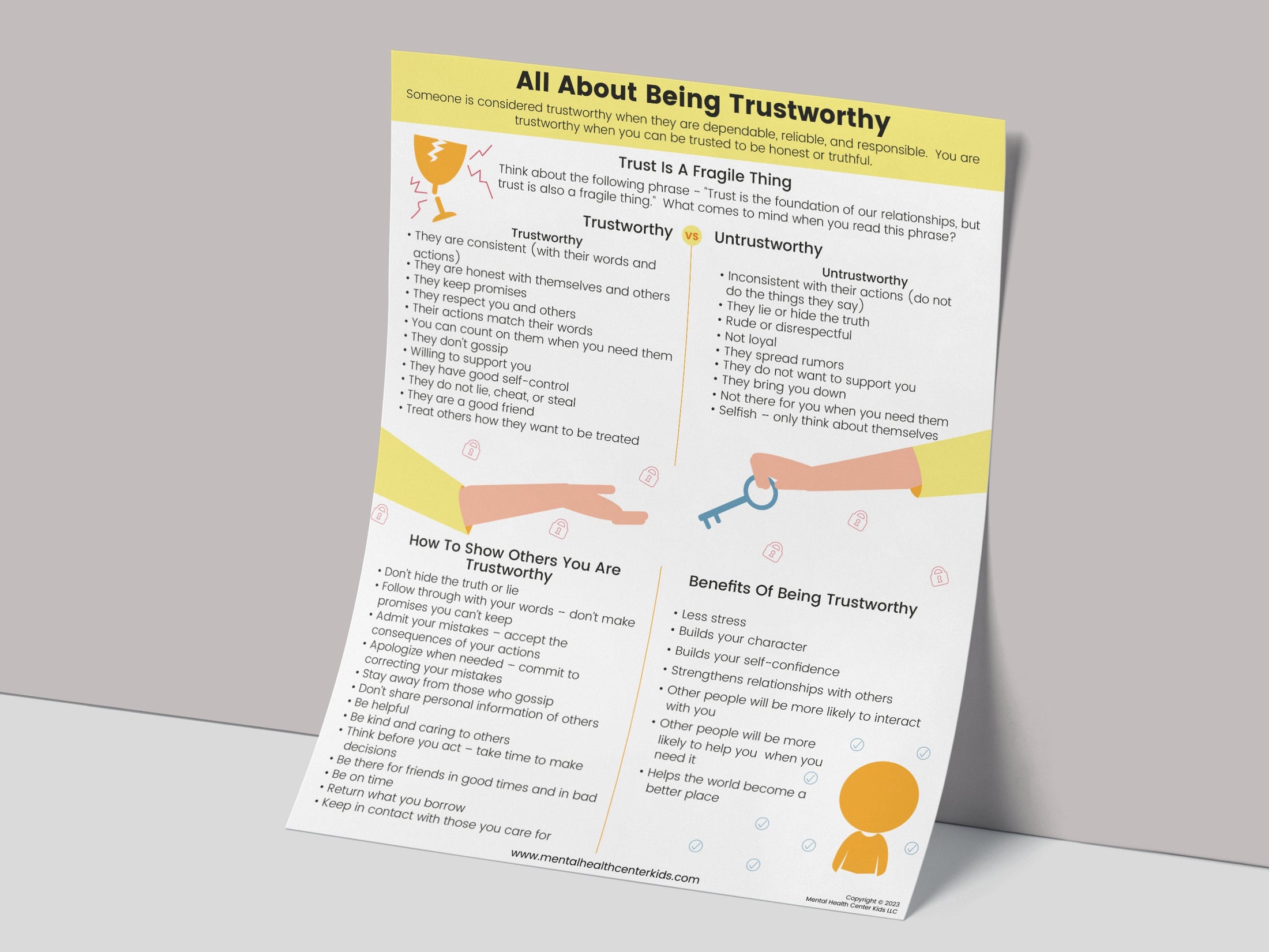 All About Being Trustworthy – Mental Health Center Kids