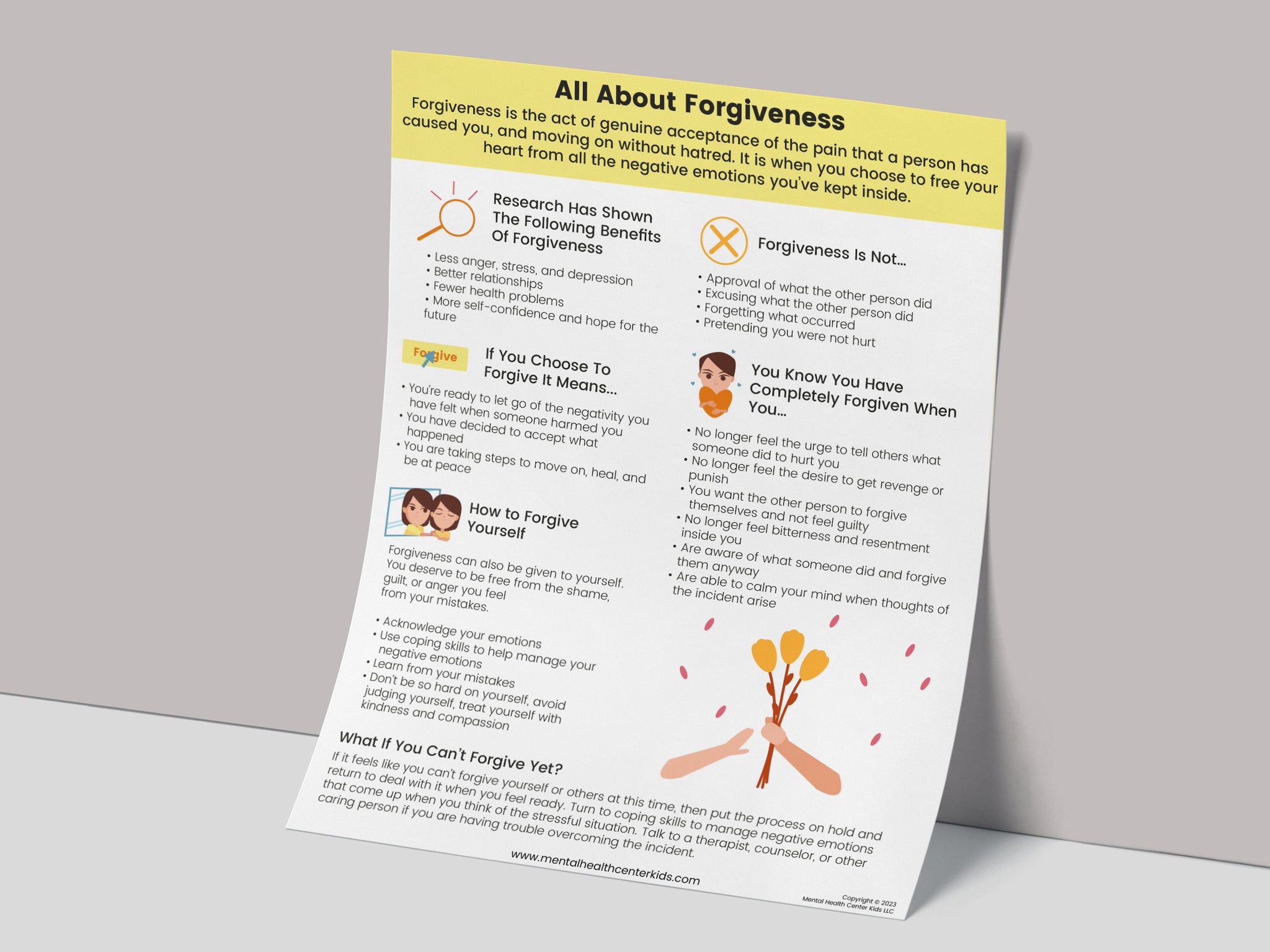 All About Forgiveness – Mental Health Center Kids