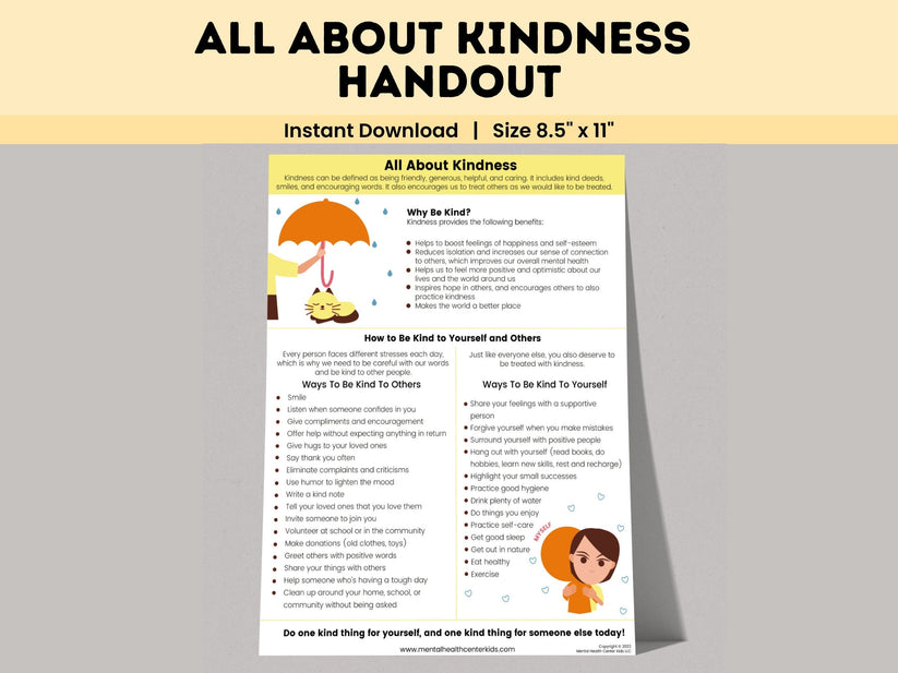 All About Kindness – Mental Health Center Kids
