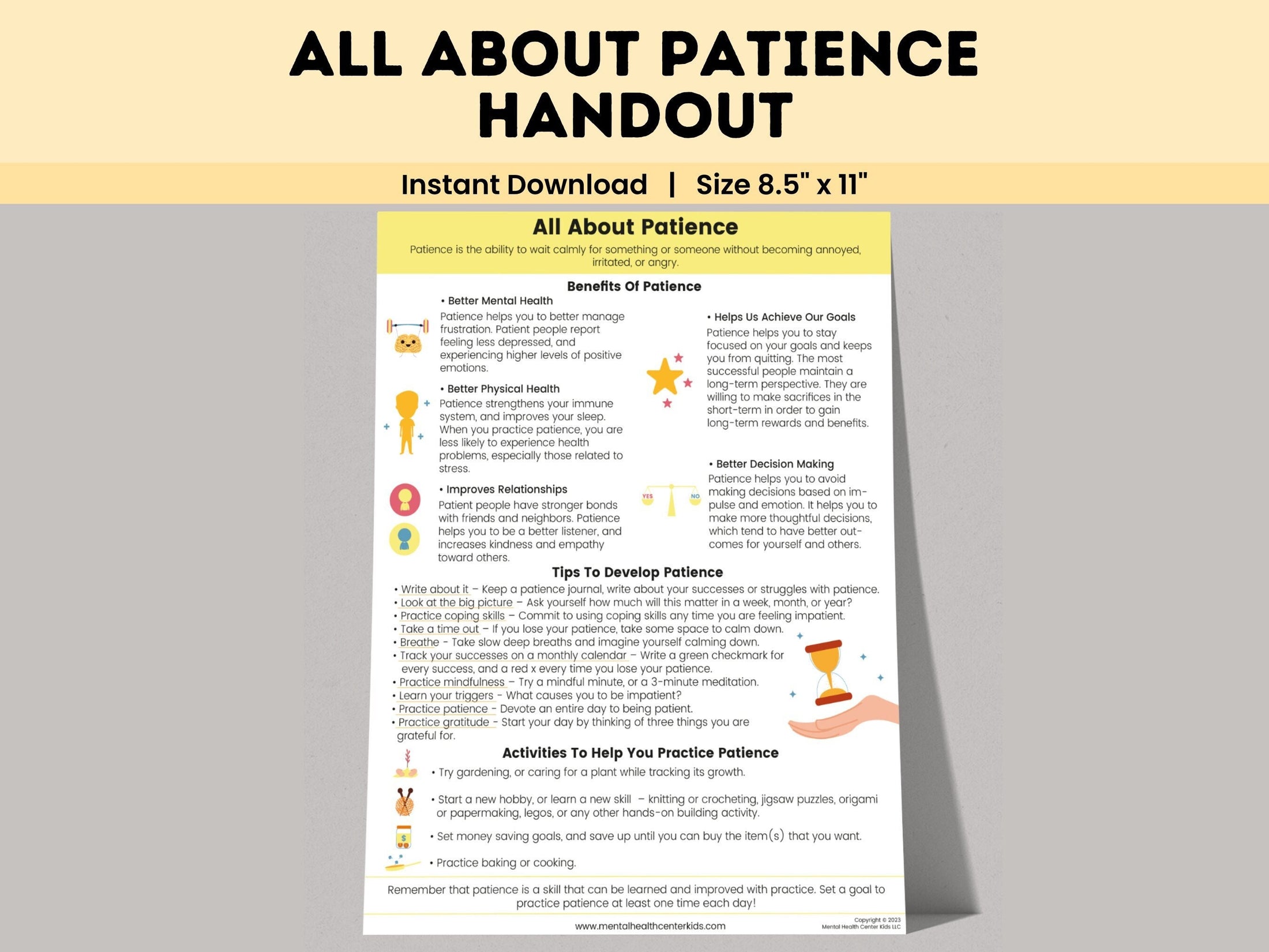 All About Patience – Mental Health Center Kids