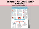 Benefits of Good Sleep – Mental Health Center Kids