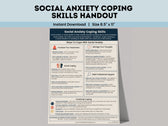 Social Anxiety Coping Skills (PDF) – Mental Health Center Kids
