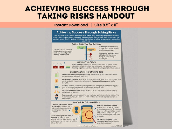 All About Taking Risks For Success – Mental Health Center Kids