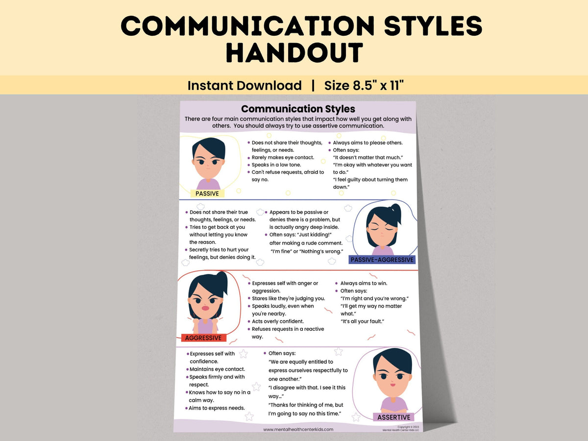 Communication Styles – Mental Health Center Kids