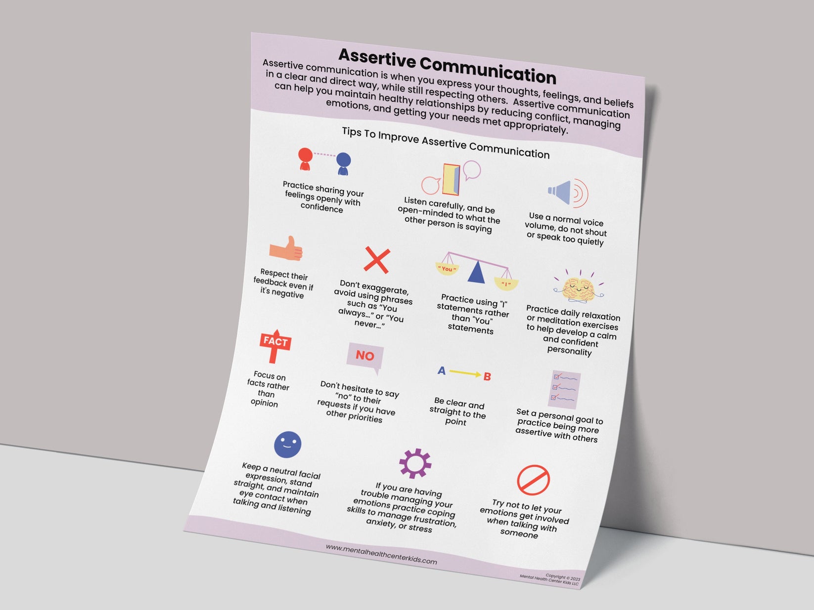 Assertiveness Skills – Mental Health Center Kids