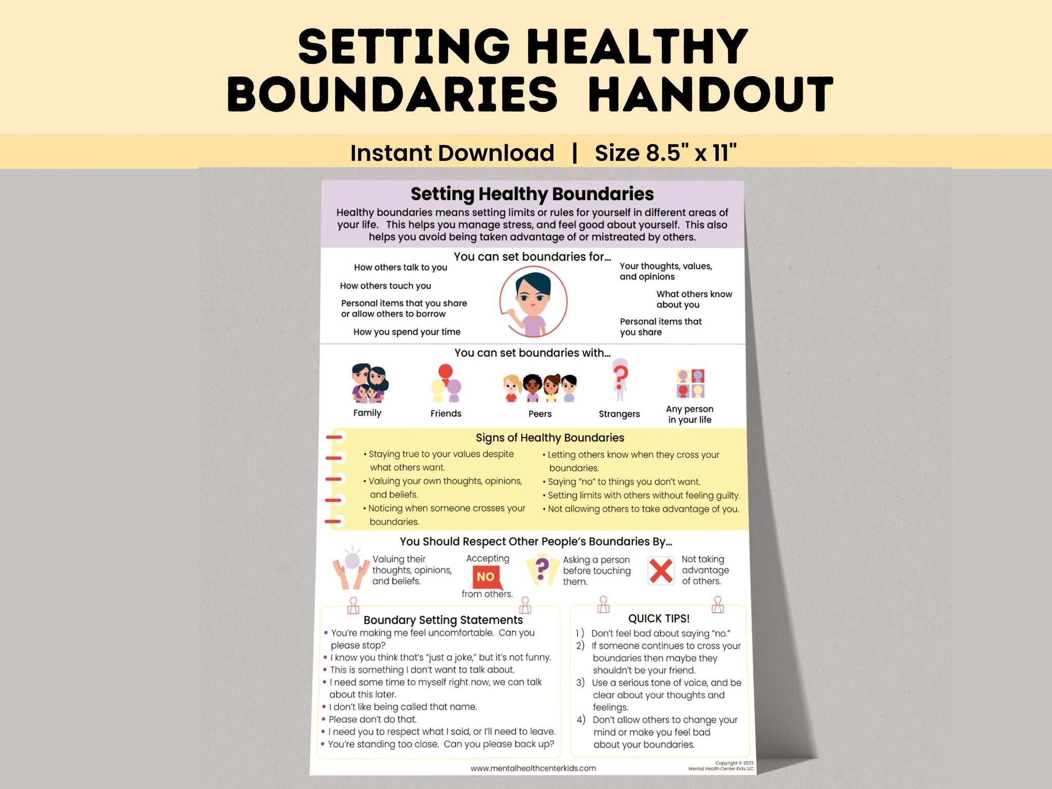 Respecting Boundaries And Personal Space – Mental Health Center Kids