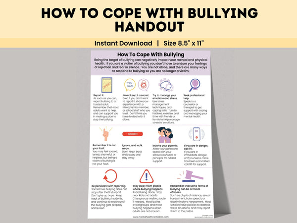 How to Cope with Bullying – Mental Health Center Kids