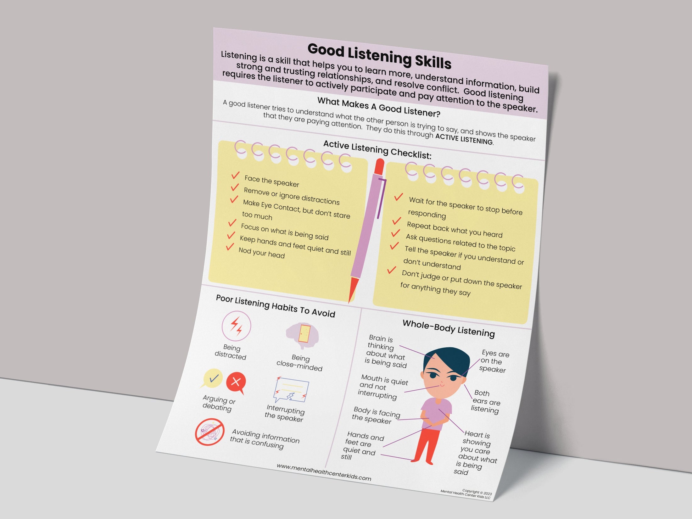 Good Listening Skills – Mental Health Center Kids