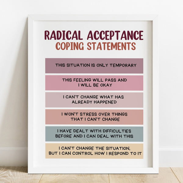 Radical Acceptance Coping Statements – Mental Health Center Kids