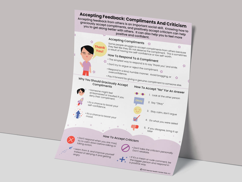 Accepting Feedback: Compliments and Criticisms – Mental Health Center Kids