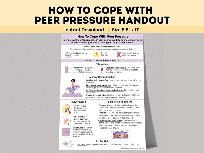 How to Cope with Peer Pressure – Mental Health Center Kids