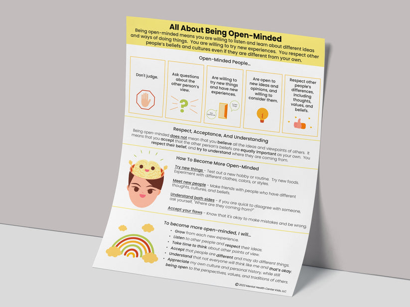 All About Being Open-Minded – Mental Health Center Kids