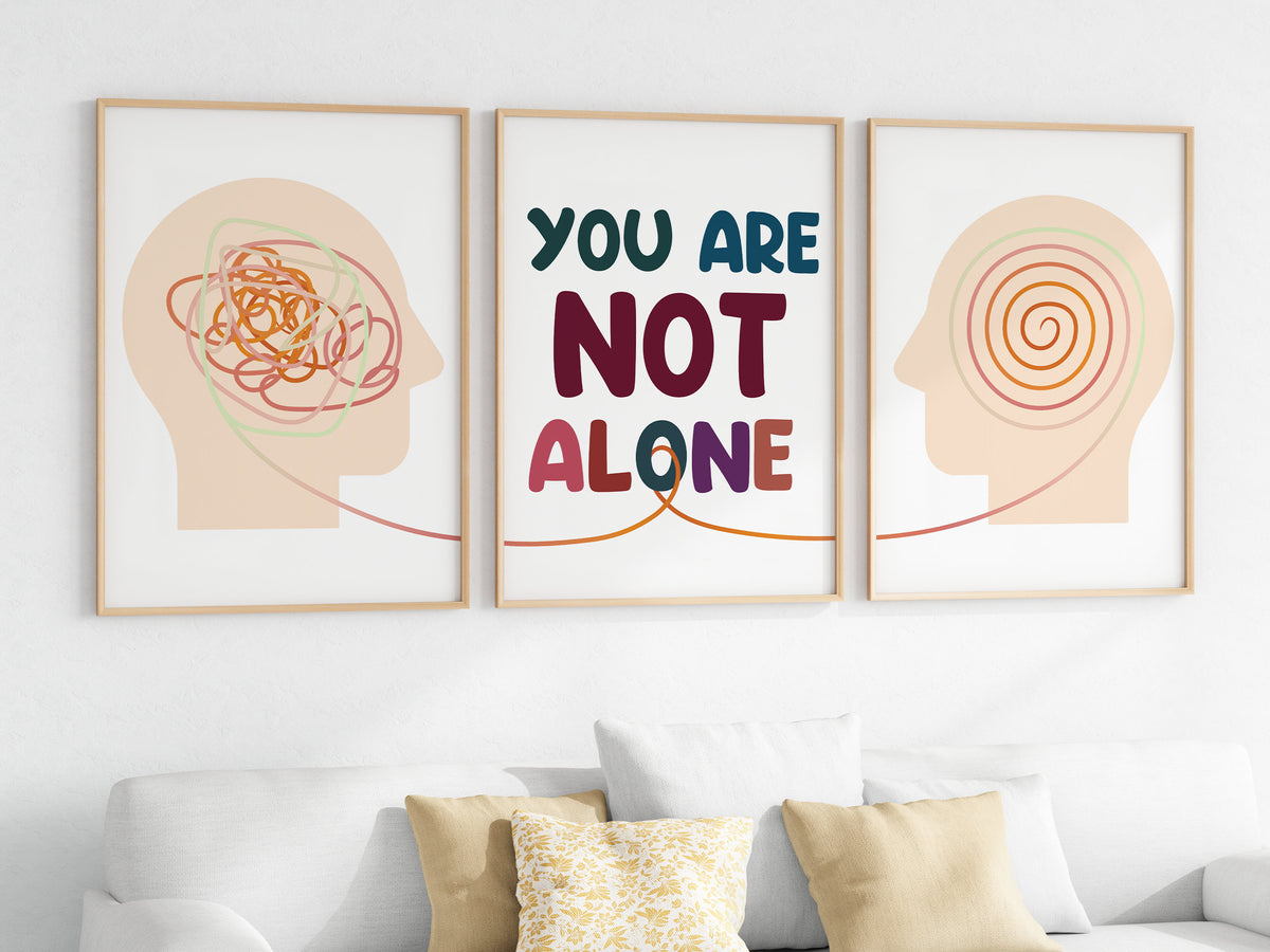 You Are Not Alone Poster – Mental Health Center Kids