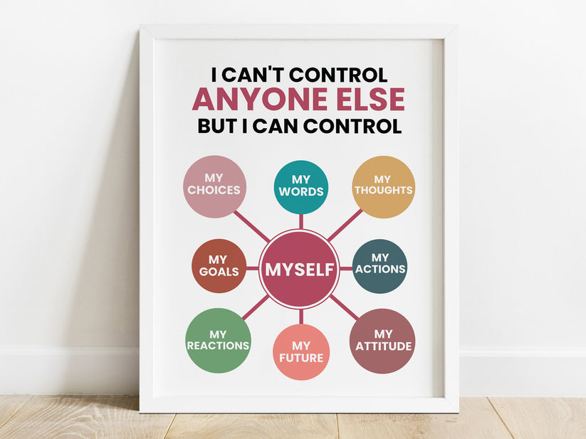 I Can't Control Anyone Else Poster – Mental Health Center Kids