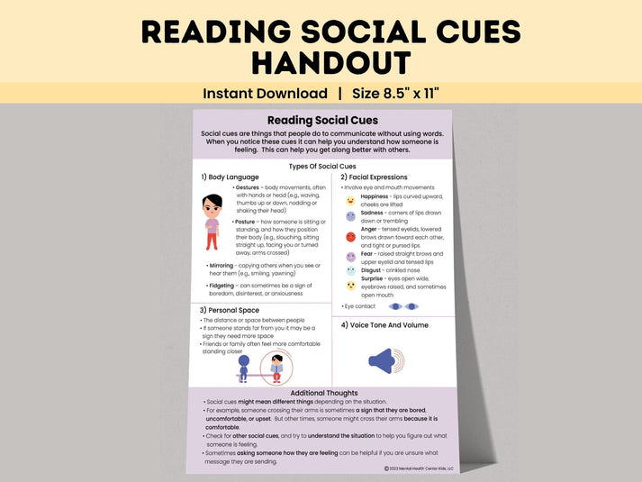 Reading Social Cues – Mental Health Center Kids