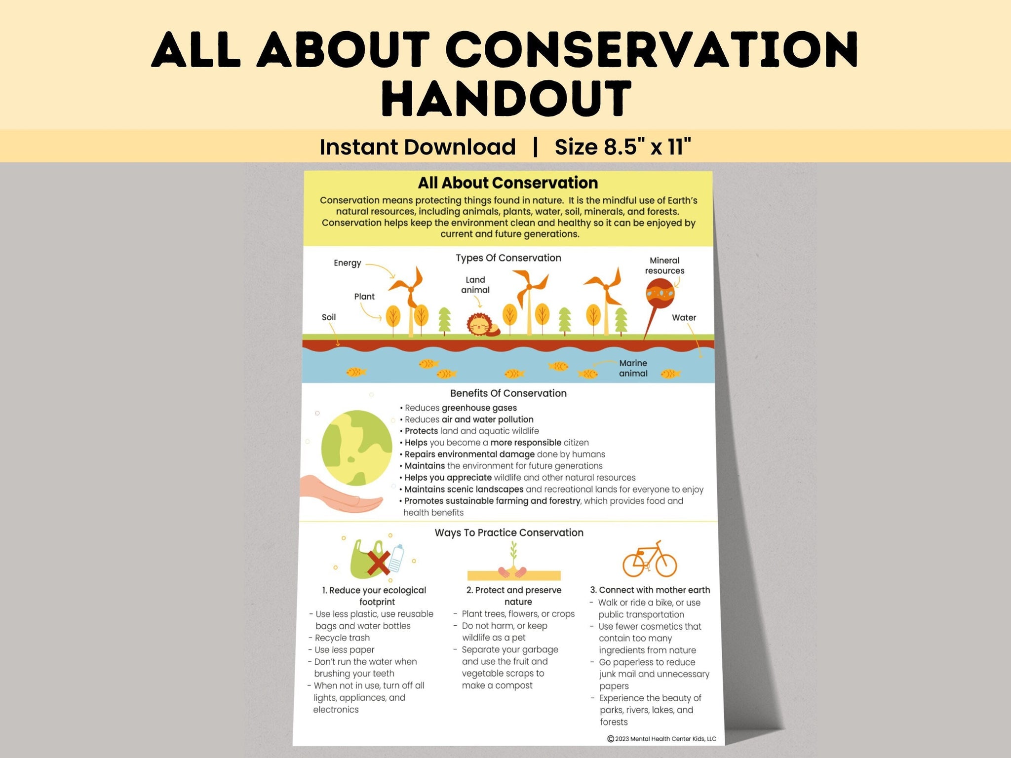 All About Conservation – Mental Health Center Kids
