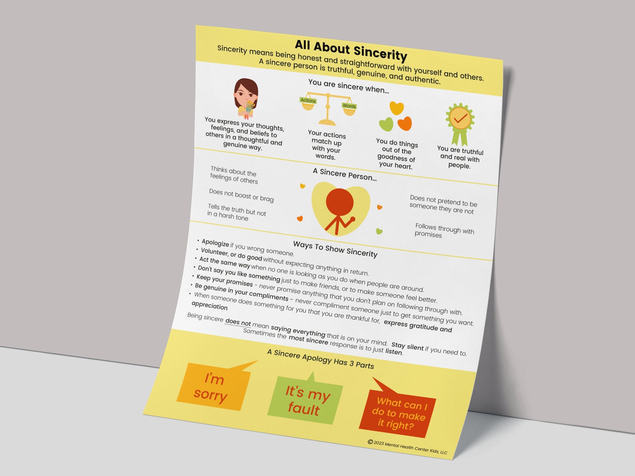 All About Sincerity – Mental Health Center Kids