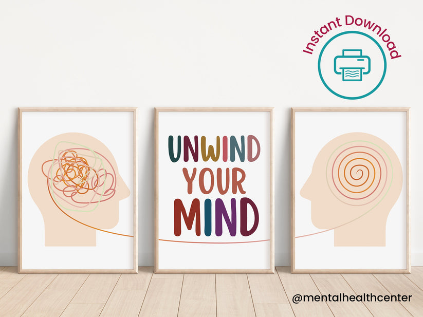 Unwind Your Mind Poster – Mental Health Center Kids